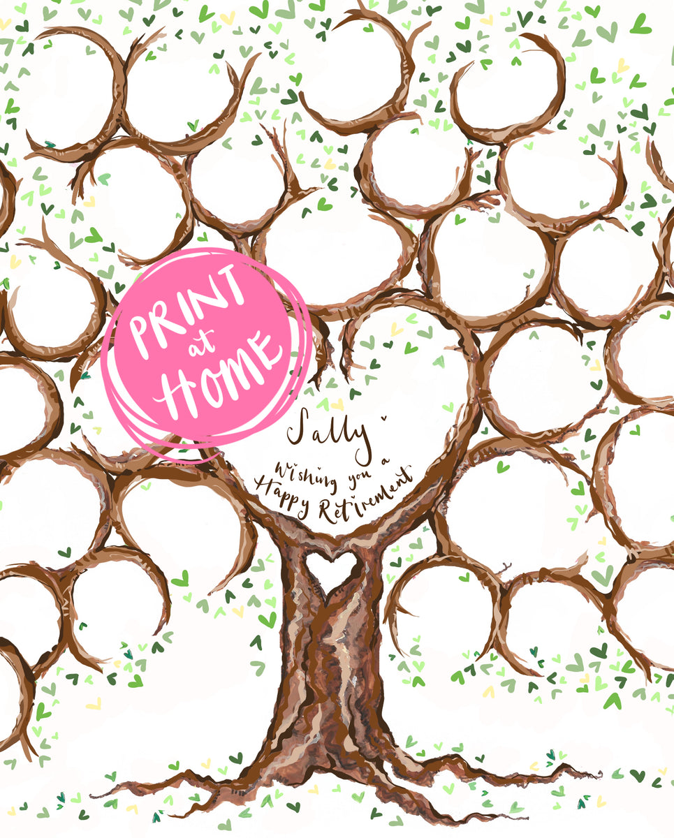 Digital download, Retirement tree – The Illustrated Tree Co