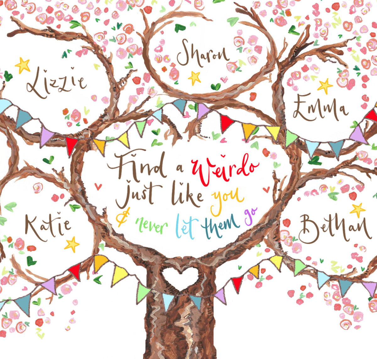 Cherry blossom friendship tree – The Illustrated Tree Co